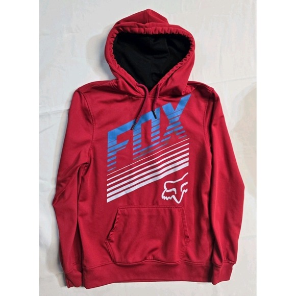 Fox | Shirts | Fox Heritage Forced Mens Hoodie Small Red Logo | Poshmark